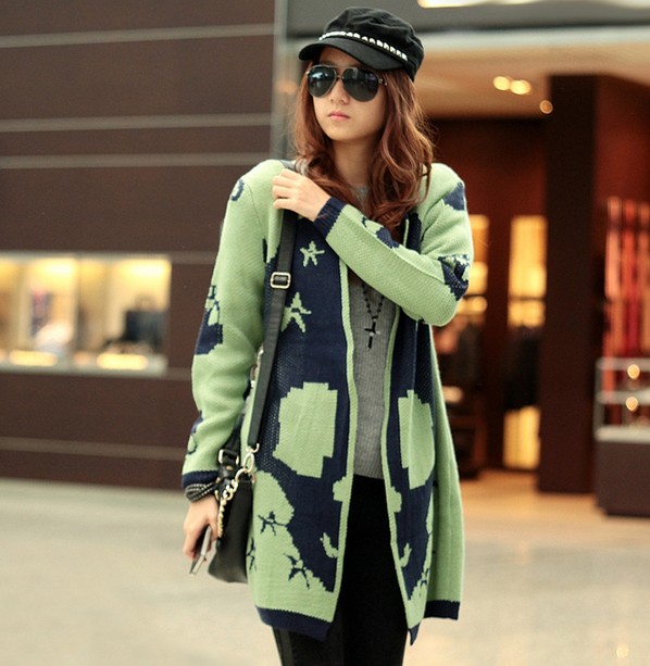 Women's Long Sweater Unique Cardigan Coat Skull on Luulla