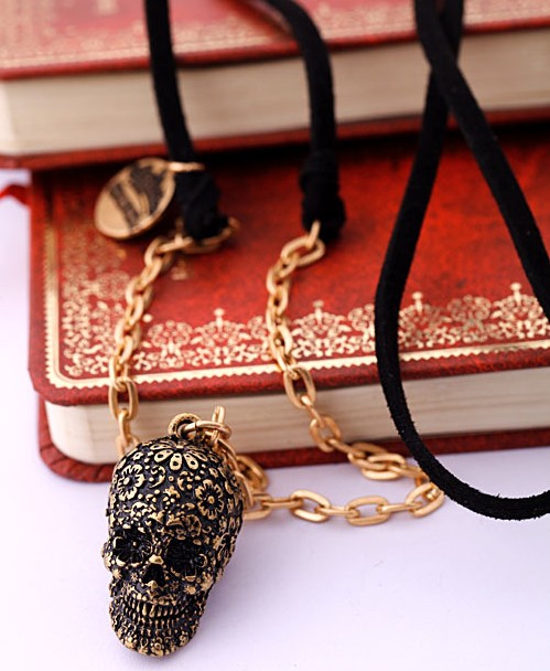 Vintage Necklaces Jewelry Skull Head Long Chain Gifts on Luulla