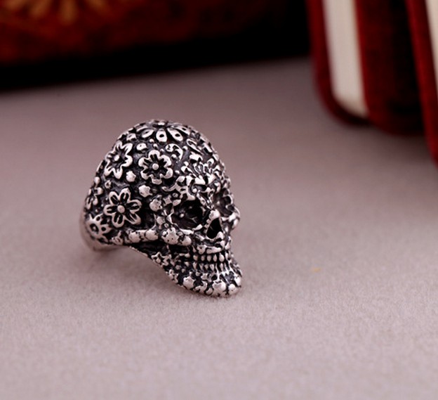 Unique Ring Vintage Skull Skeleton Rings Jewelry Gift on Luulla