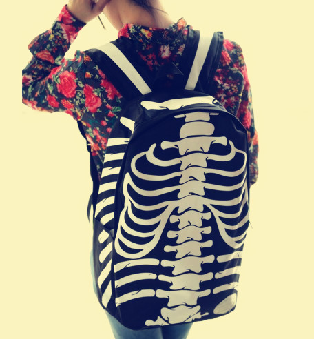 Quirky Harajuku Bags Skeleton Fashion Bag Backpack Couples on Luulla