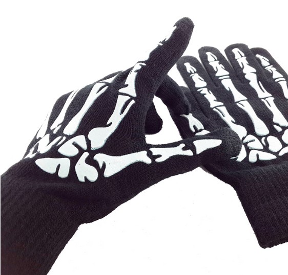 Goth Punk Gloves Skeleton Warm Touchscreen Gloves For Iphone Rock on Luulla