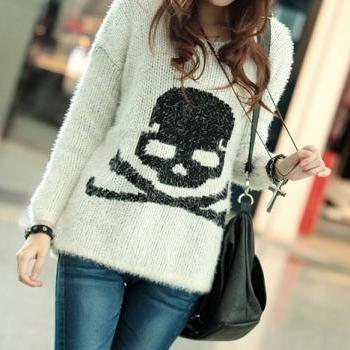 Creative Skeleton Sweaters Jumper Loose Edgy Quirky on Luulla