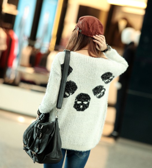 Creative Skeleton Sweaters Jumper Loose Edgy Quirky on Luulla
