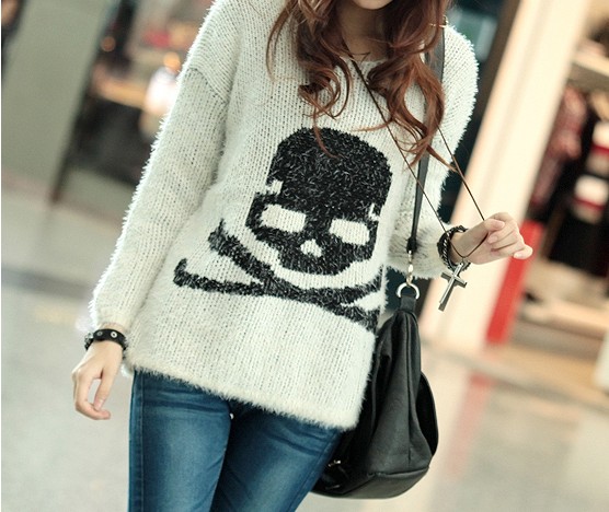 Creative Skeleton Sweaters Jumper Loose Edgy Quirky on Luulla