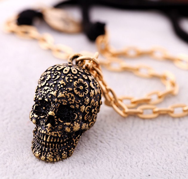 Vintage Necklaces Jewelry Skull Head Long Chain Best Gifts on Luulla