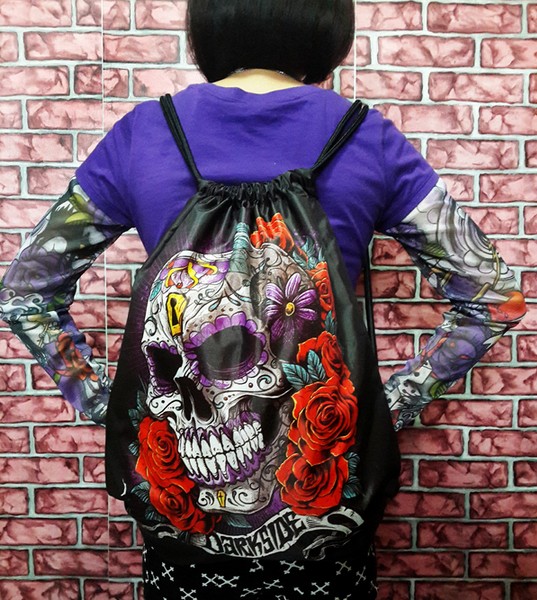 Goth Backpack Edgy Punk Rock Skeleton Harajuku Shoulders Bags on Luulla